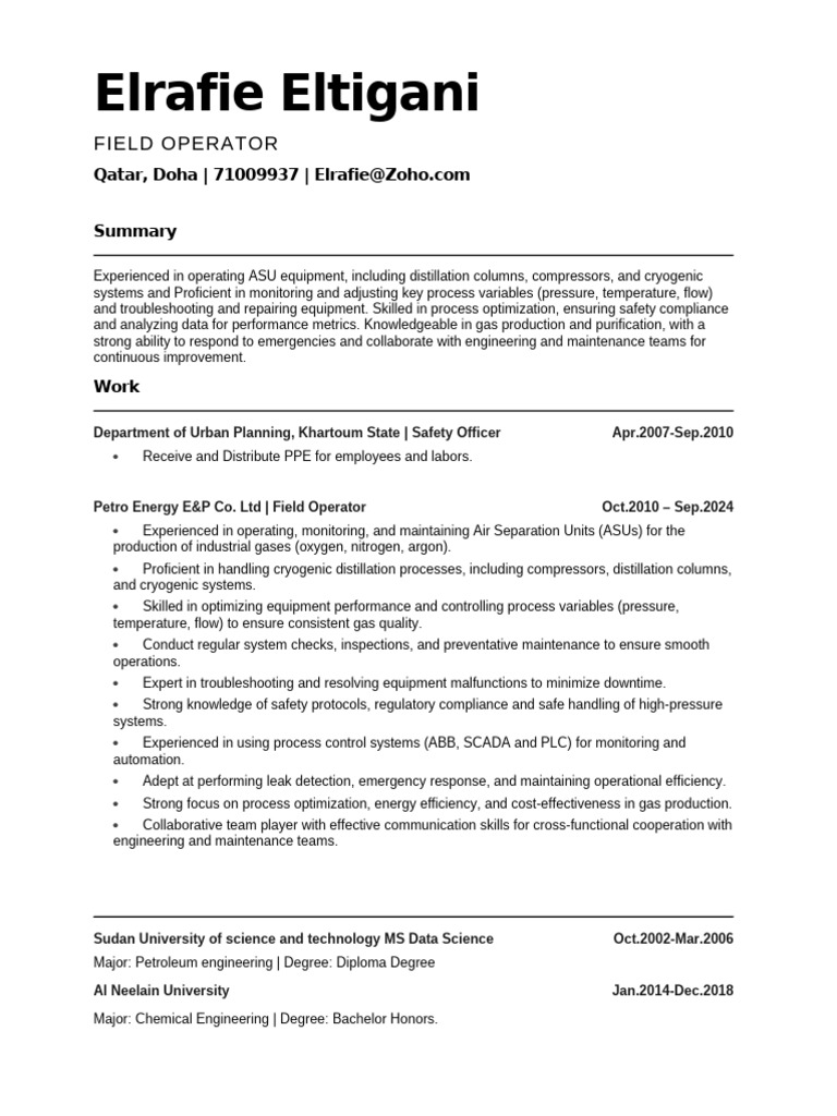 Elrafie Cryogenic operator | PDF | Enhanced Oil Recovery | Gases