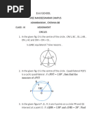 MCQ about Circle | PDF | Circle | Area