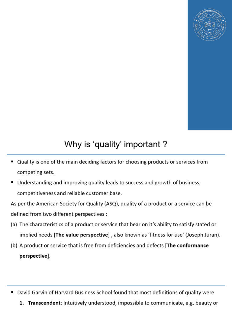 ME371 Quality Engineering | PDF | Engineering Tolerance | Quality (Business)