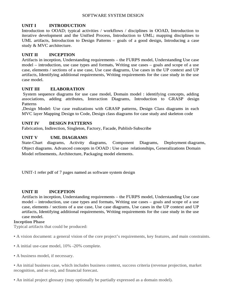 SOFTWARE SYSTEM DESIGN | PDF | Use Case | Unified Modeling Language