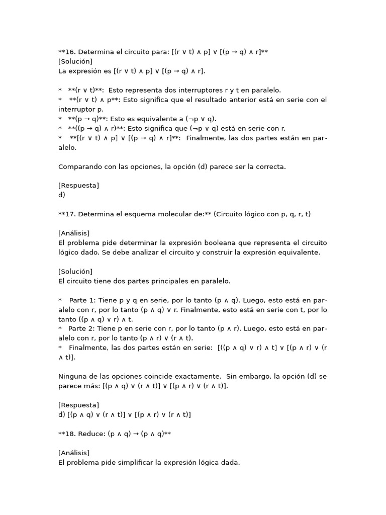 Circuitos Lógicos y Simplificación | PDF | Sintaxis (Lógica) | Lógica ...