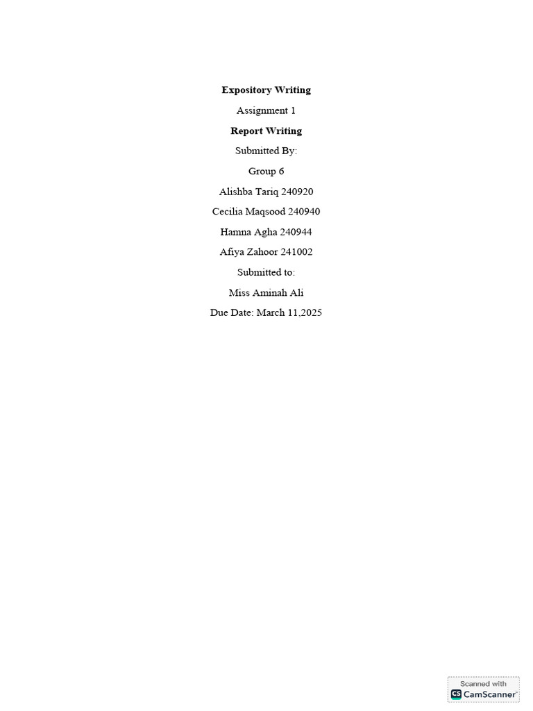 Expository Writing Assignment 1 | PDF | Educational Technology ...