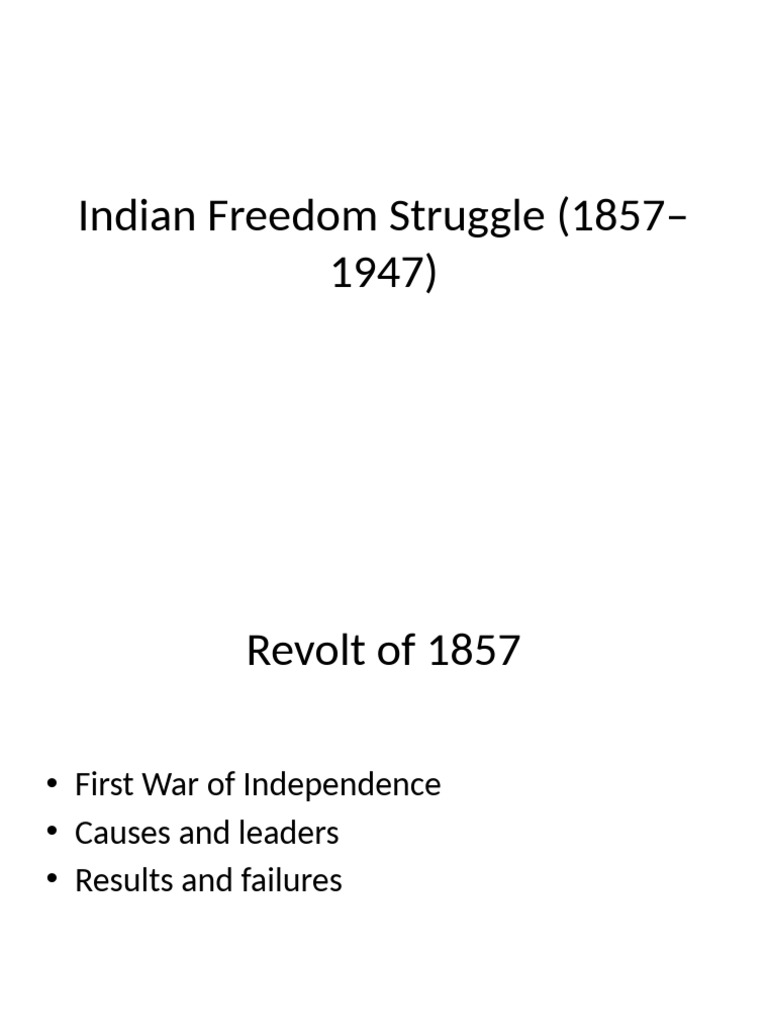 Indian Freedom Struggle | PDF