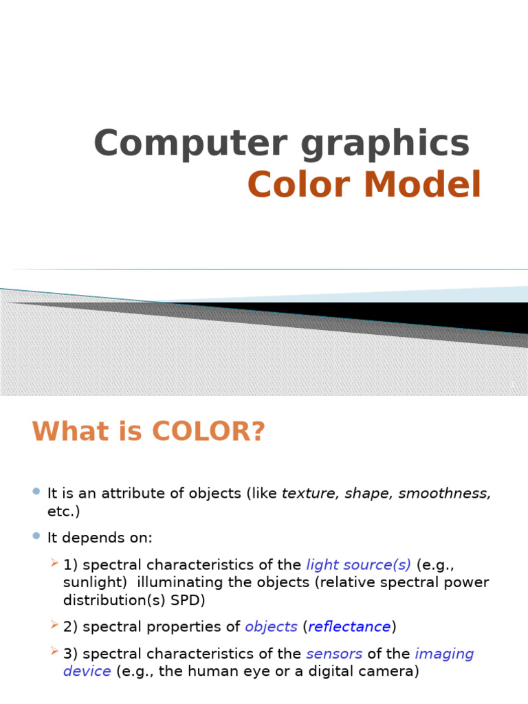Lec-11 - RGB and CMY Color Model | PDF | Rgb Color Model | Color