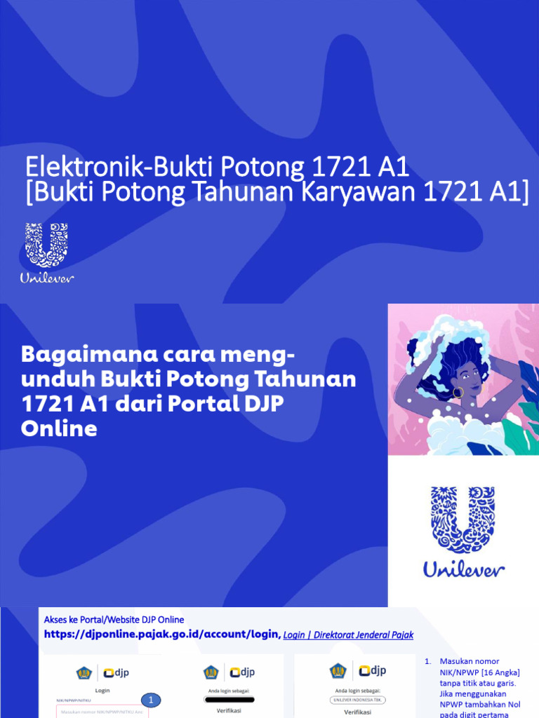 Unduh Bukti Potong 1721 A1 DJP Online | PDF