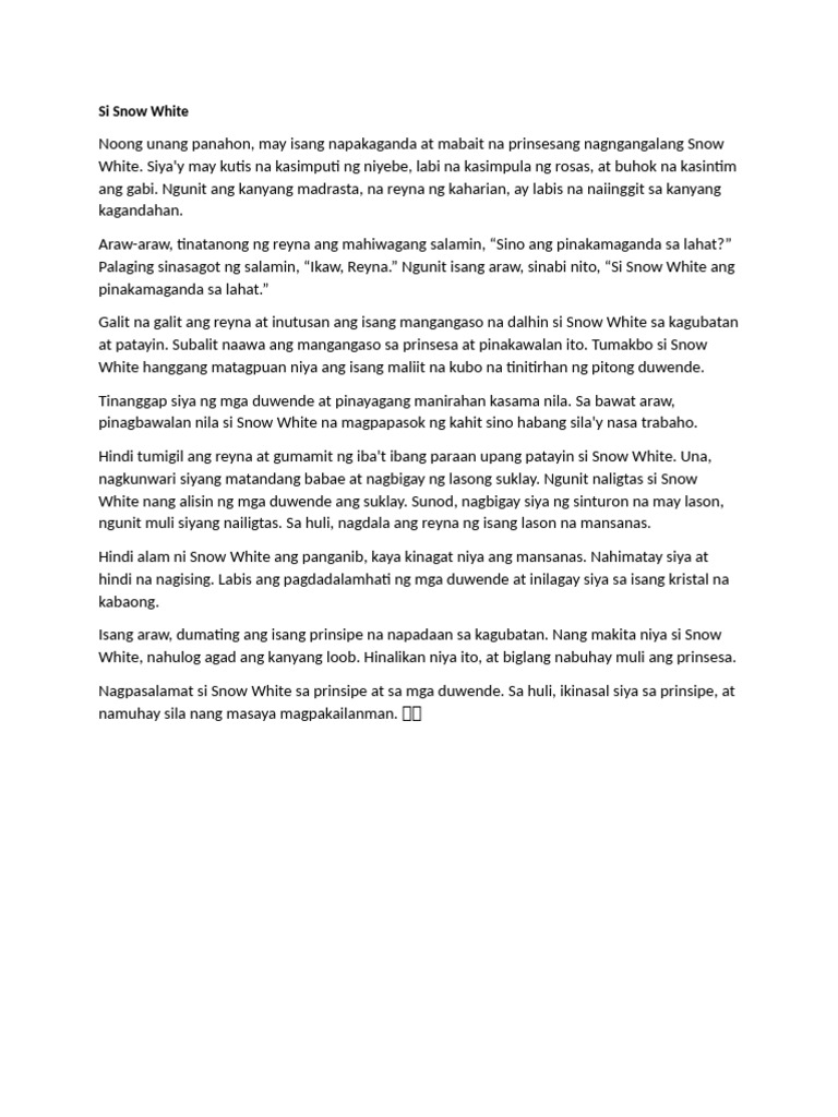 Si Snow White | PDF