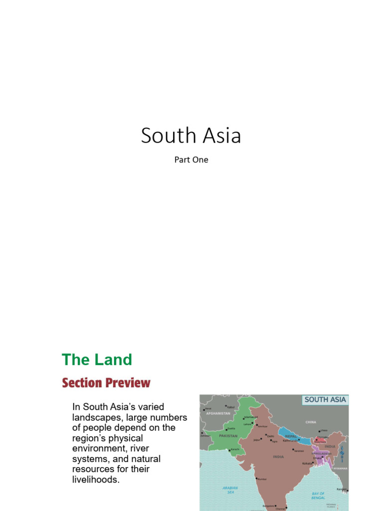 South Asia: Geography and Culture Overview | PDF | South Asia | Rain