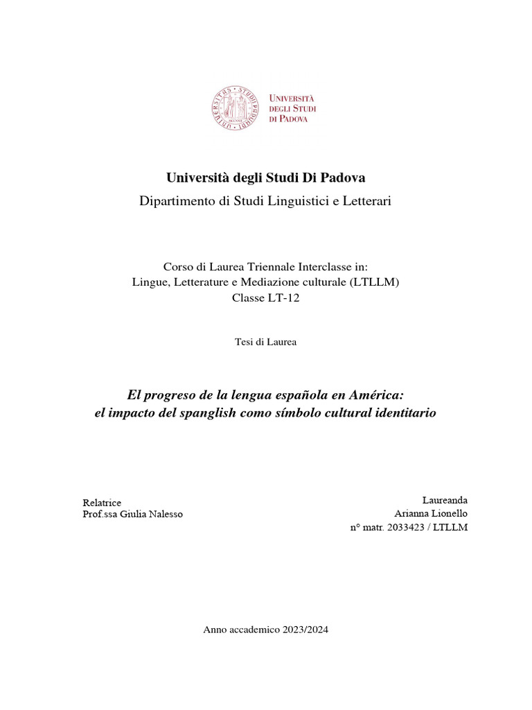 El Progreso de La Lengua Española en América, El Impacto Del Spanglish ...
