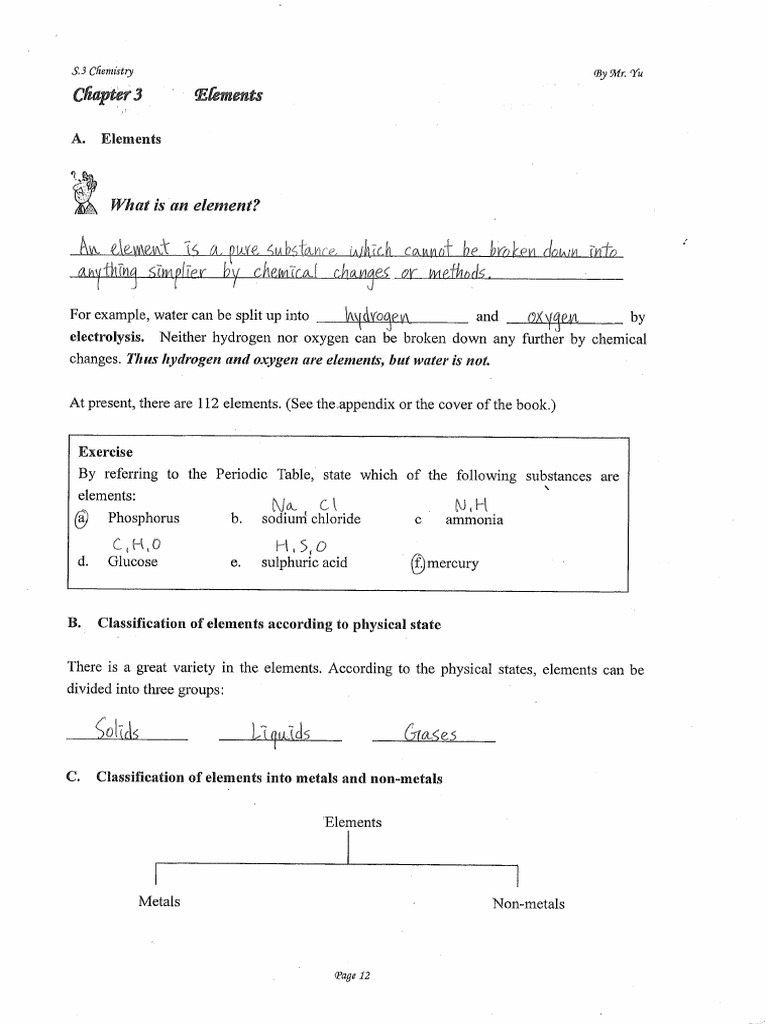 CE Chem part_2a Elements_&_Atoms | PDF