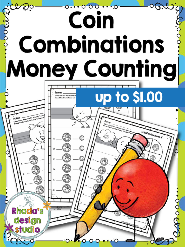 Coin Combinations Money Counting: Up To $1.00 | PDF | Currency