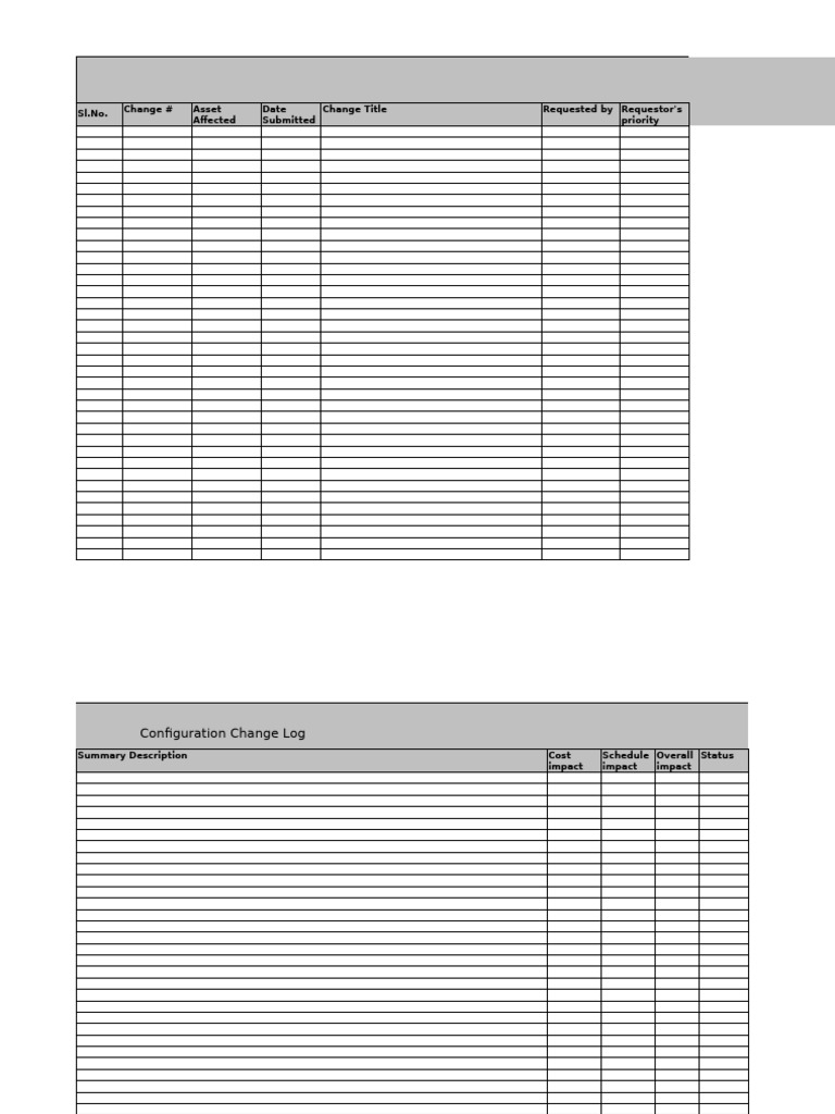 ISMS_Config_Change_Log template | PDF
