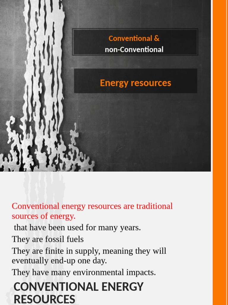 Conventional vs Non-Conventional Energy | PDF | Energy Development ...