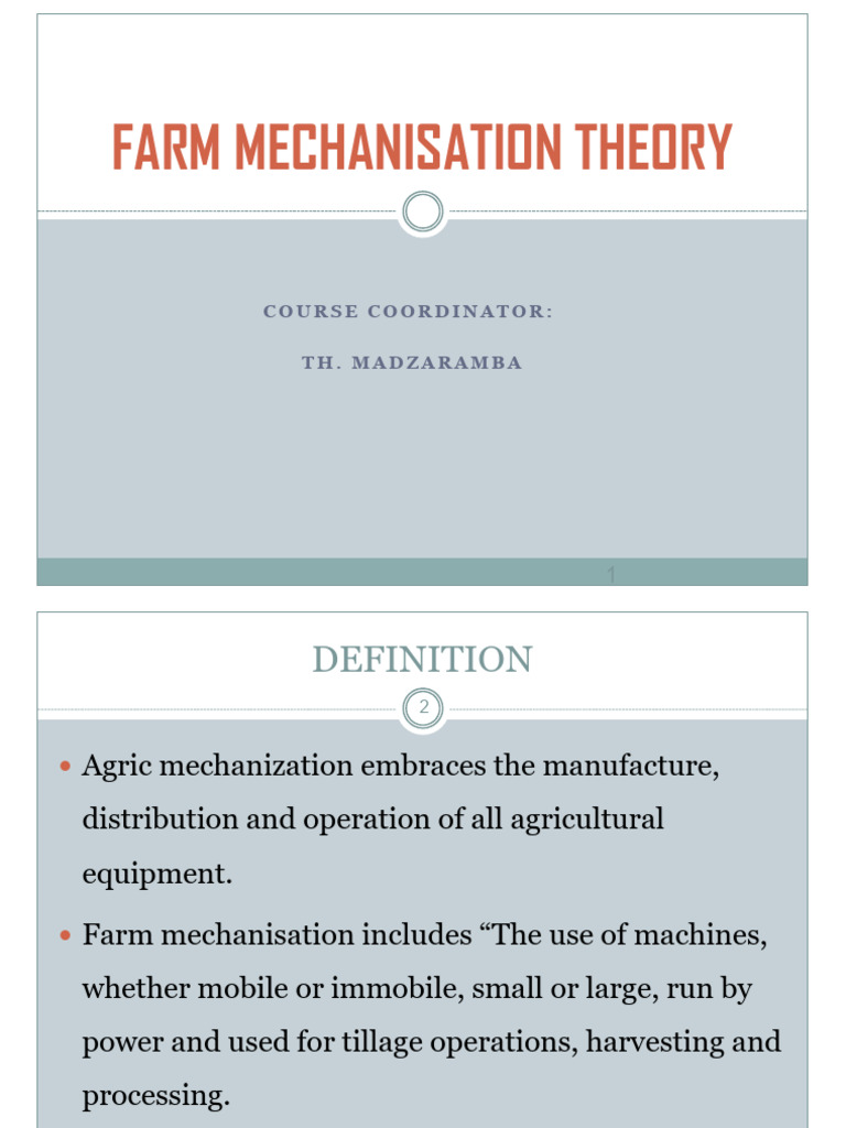 Understanding Farm Mechanisation | PDF | Horsepower | Tractor
