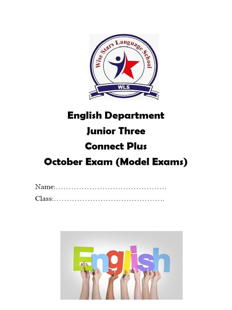 Junior Three English Exam Model Test | PDF | Blood | Heart