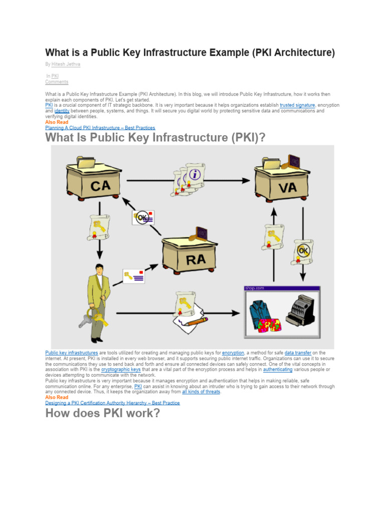 Public Key Infrastructure | PDF | Public Key Cryptography | Public Key ...
