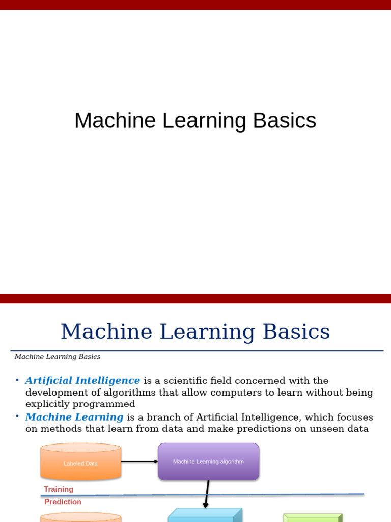 Chapter 5 - Machine Learning Basics | PDF | Support Vector Machine ...