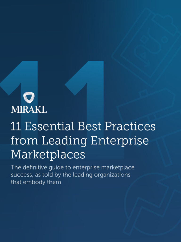 11 Best Practices for Enterprise Marketplaces | PDF | Sales | Brand