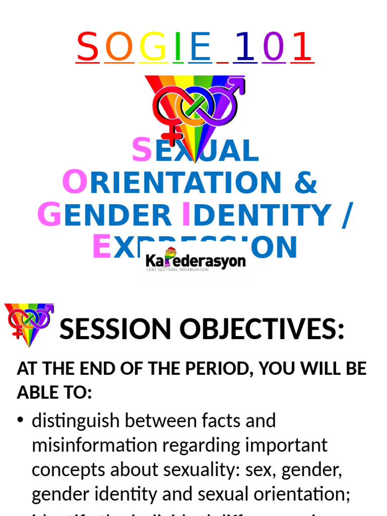 Sogie PPT Cocina de Cabral | PDF | Sexual Orientation | Gender Studies