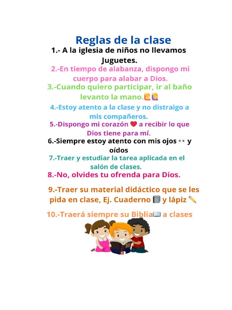 Reglas de Clase | PDF
