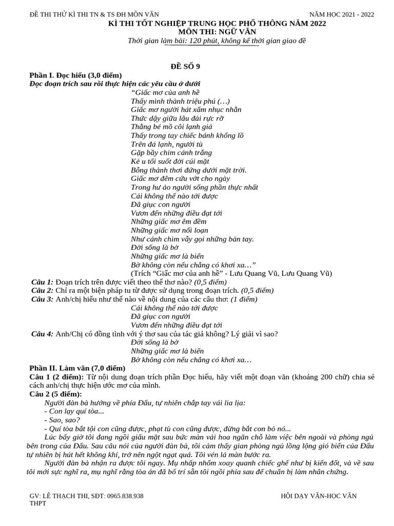 9 Chiec Thuyen NX 2 2022 | PDF