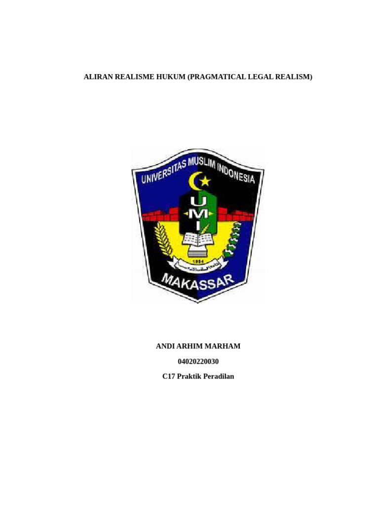ALIRAN REALISME HUKUM Aim | PDF