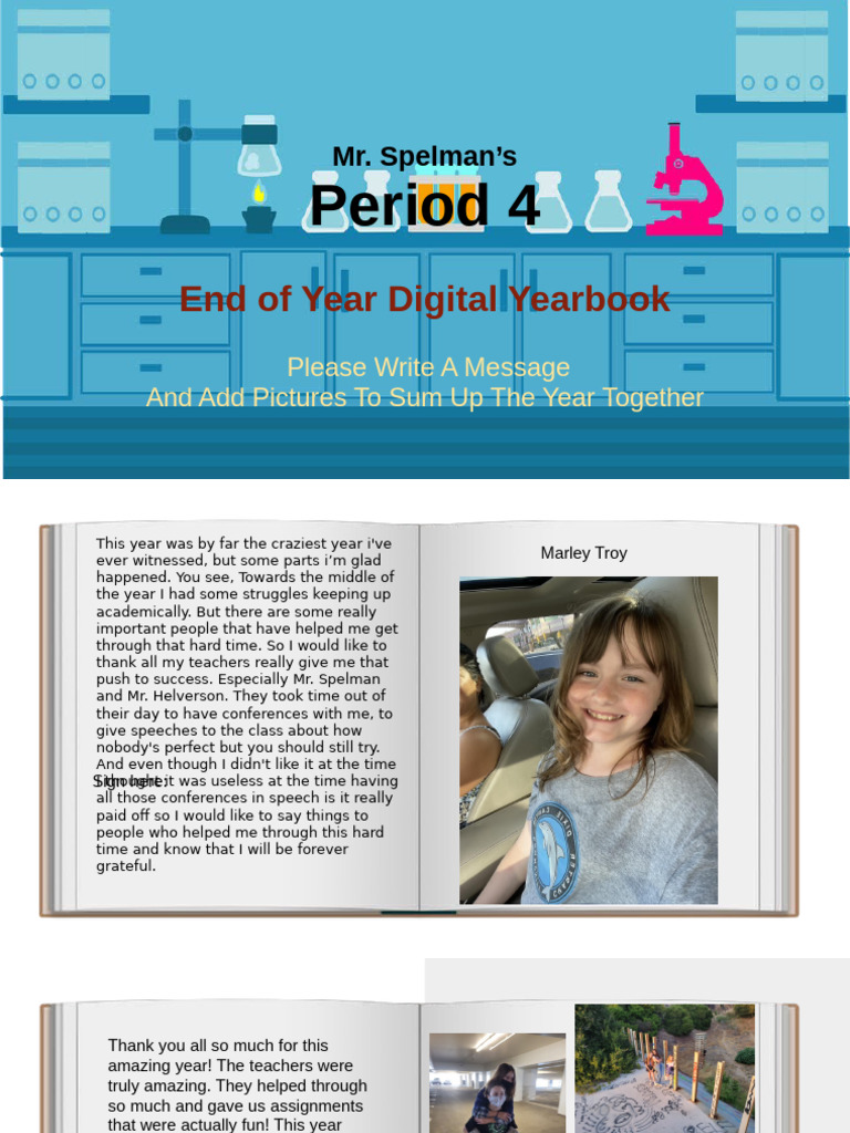Period 4 - End of Year Digital Yearbook | PDF
