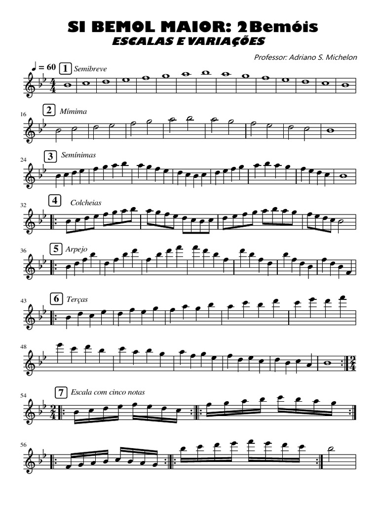 4 - ESCALA_SIb_BEMOL_MAIOR_Adriano | PDF