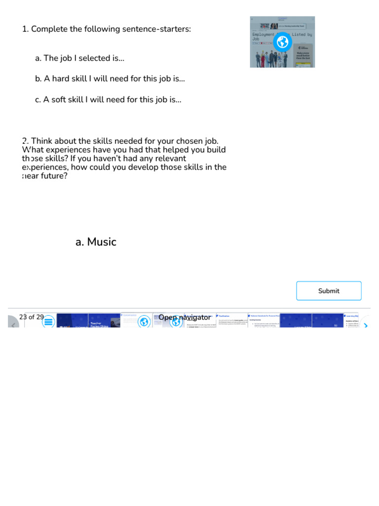 Nearpod - 7.1 Career Exploration | PDF