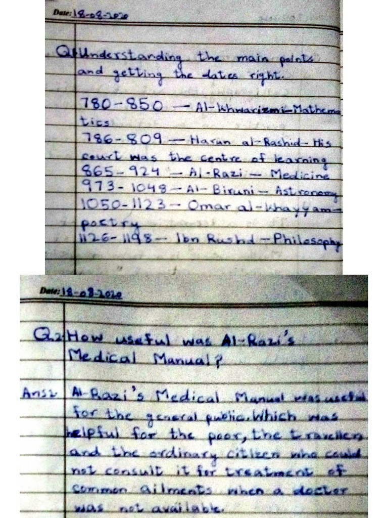 History Home Assignment of the Abbasids and the Islamic Civilization | PDF