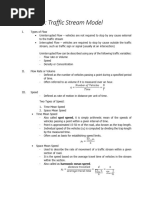 Highway Engineering (CEHIWAY) Formulas | PDF | Traffic | Speed