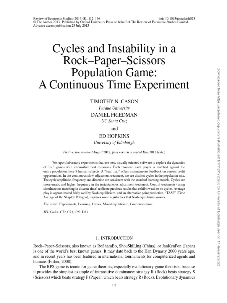 rdt023 | PDF | Game Theory | Matrix (Mathematics)