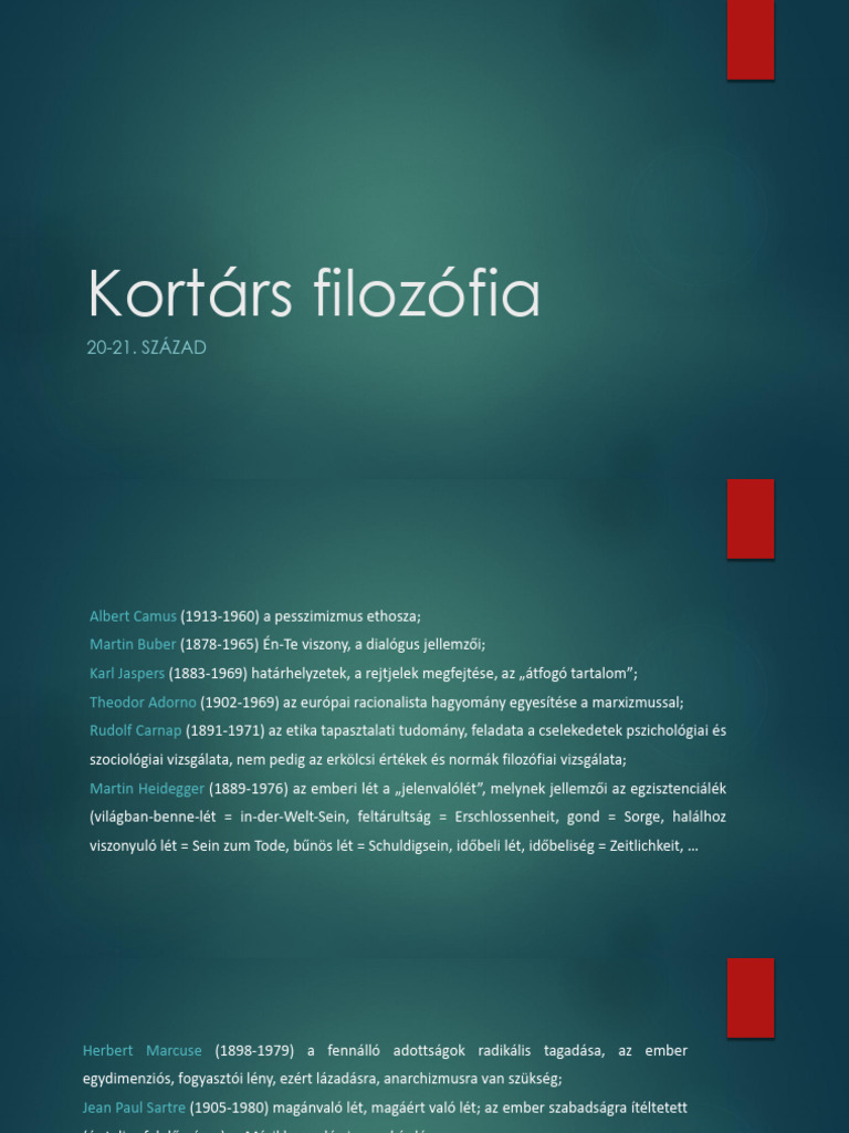 6, Kortárs Filozófia | PDF