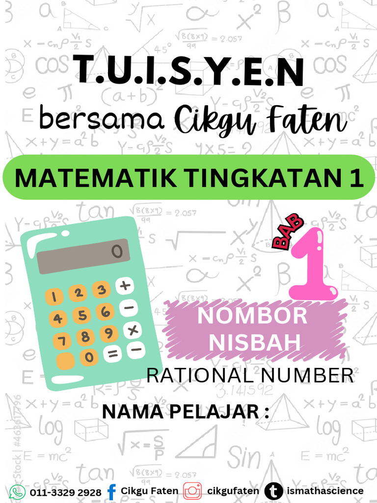 Copy of MATEMATIK TINGKATAN 1 | PDF