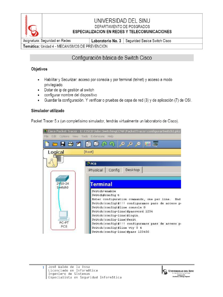 Configuración Básica de Switch Cisco - Buena Guia | PDF