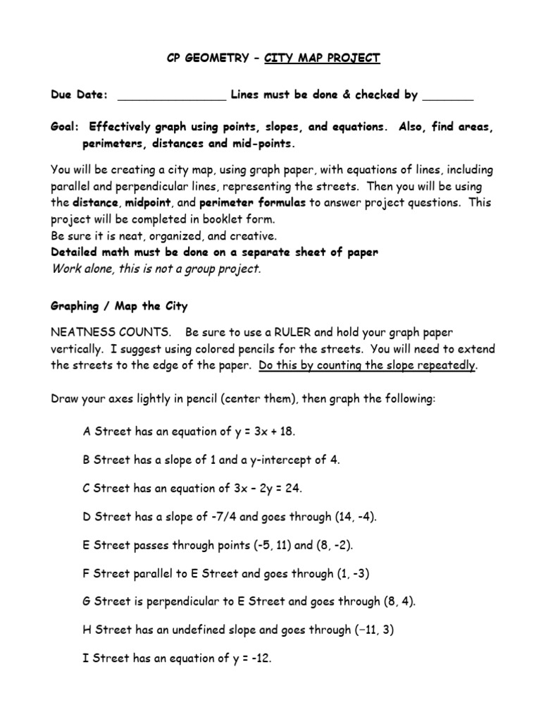 24-25 Project City Map | PDF | Slope | Geometry