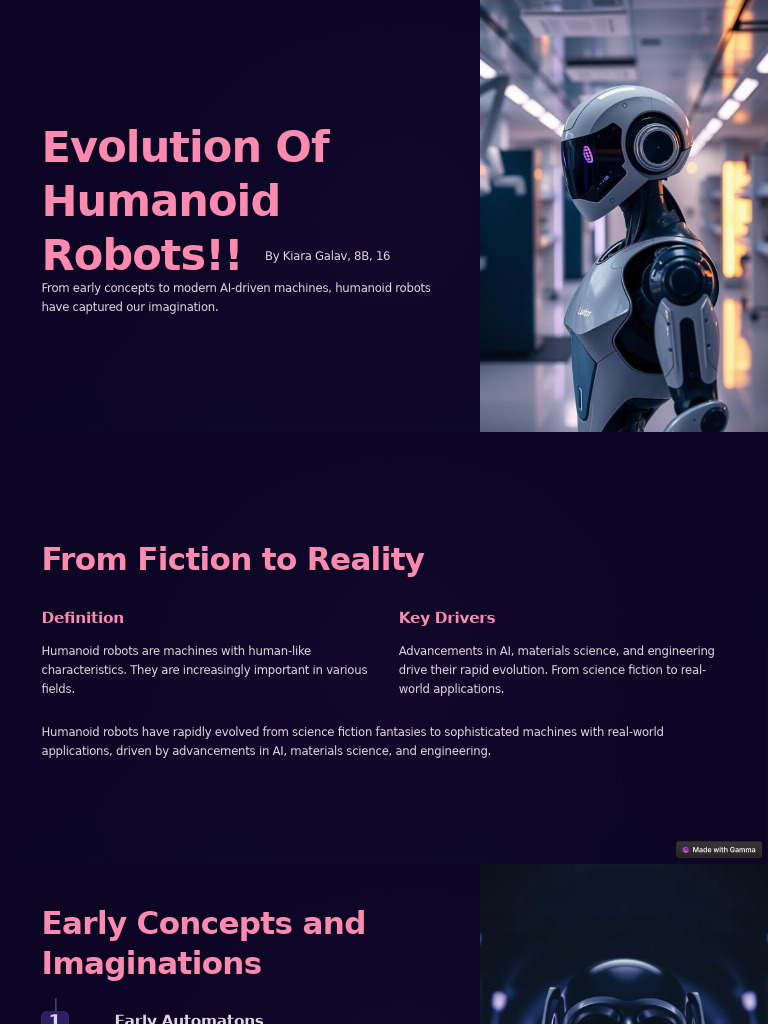 Evolution of Humanoid Robots | PDF | Robot | Robotics