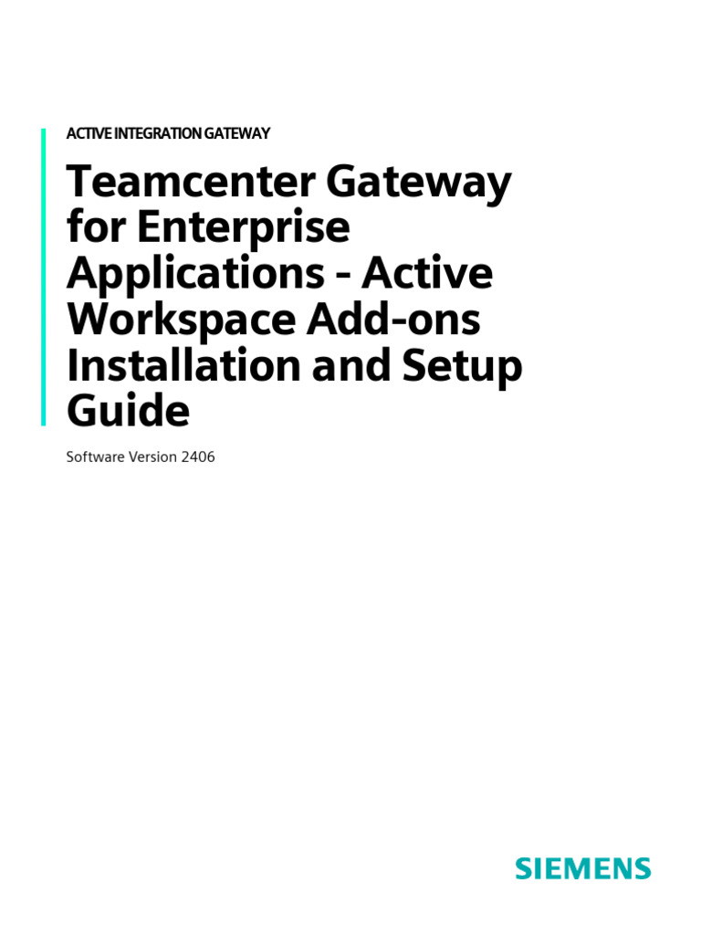 Teamcenter Gateway for Enterprise Applications - Active Workspace Add ...