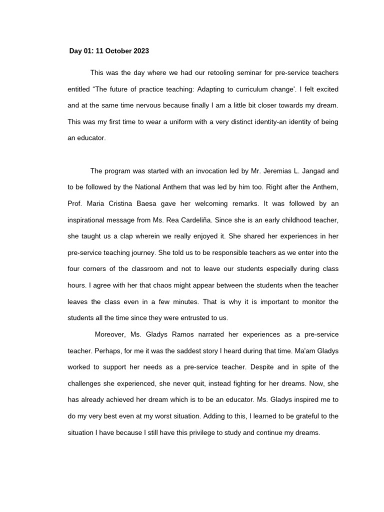 DAILY JOURNAL - Checked in GD | PDF | Teachers | Function (Mathematics)