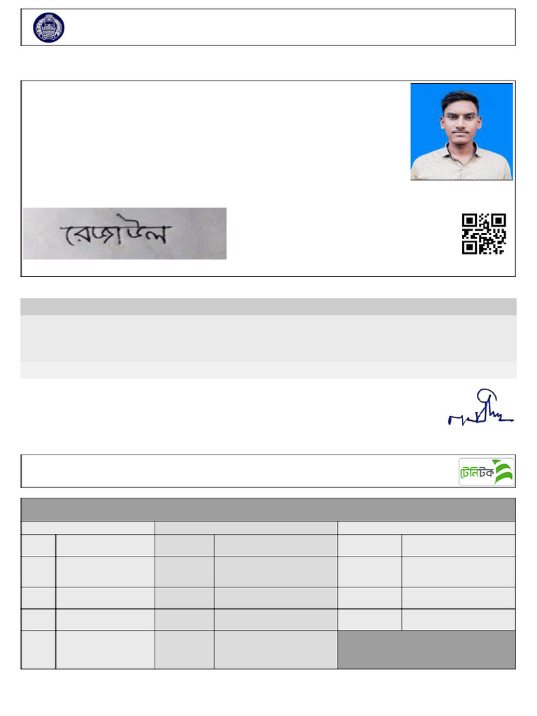 Bangladesh Police PET Admit Card 2023 | PDF