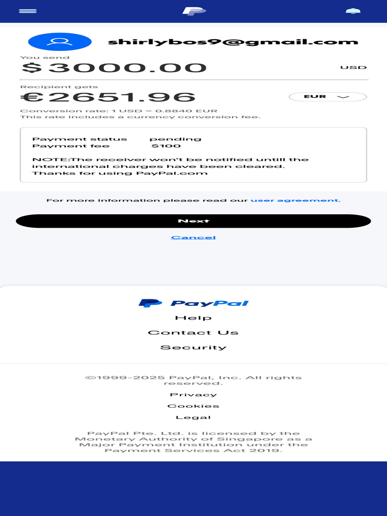 PayPal International Fee Breakdown | PDF