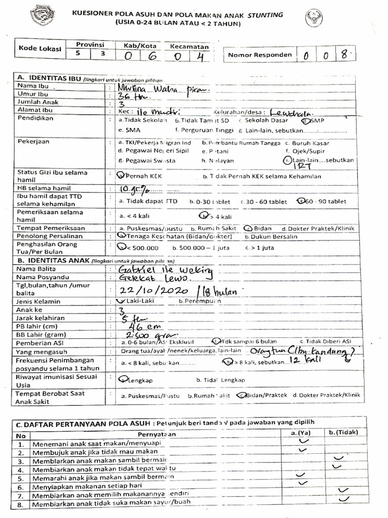 Kuesioner pola asuh lwhl_8 | PDF