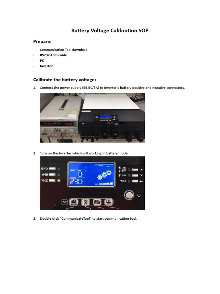 Battery Voltage Calibration (LV6548 8048MAX) | PDF