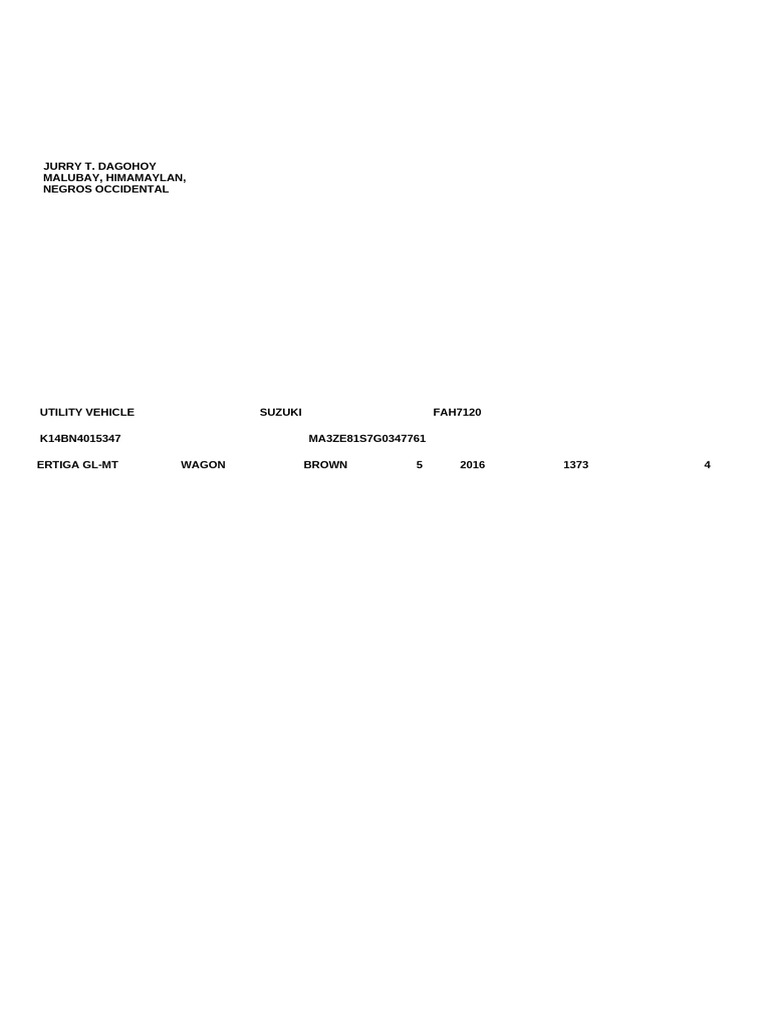 Lto Form Template | PDF