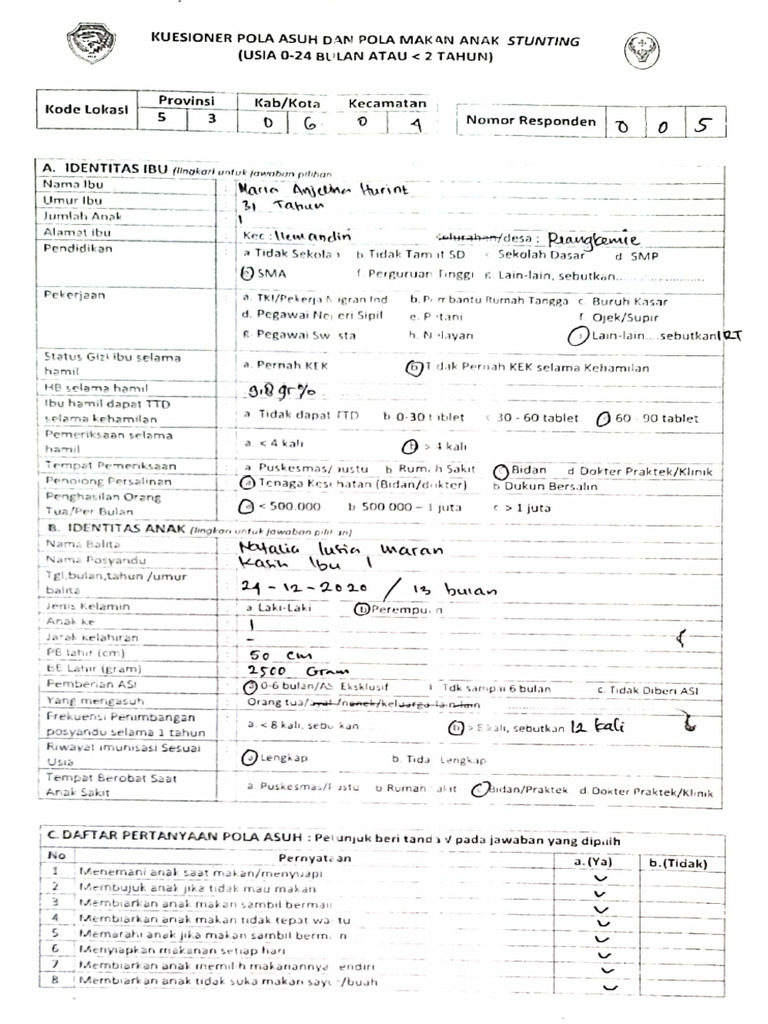 Kuesioner Pola Asuh RKM - 5 | PDF