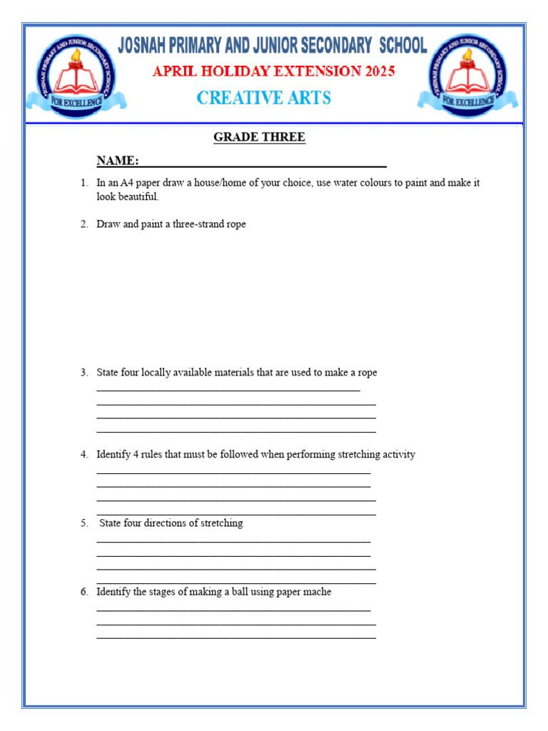 Grade 3 Creative | PDF