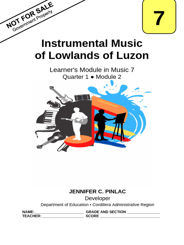 Music7 Q1mod2 Instrumental Music Jennifer Pinlac Bgo v3 | PDF | Musical ...