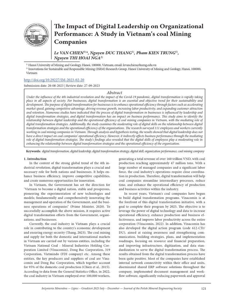 The Impact of Digital Leadership On | PDF | Leadership | Workforce ...