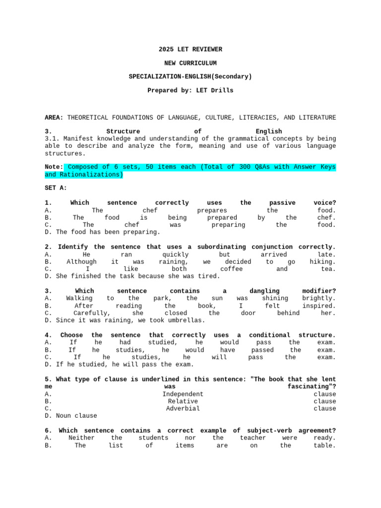 English Structure and Grammar Review | PDF | Verb | Adverb