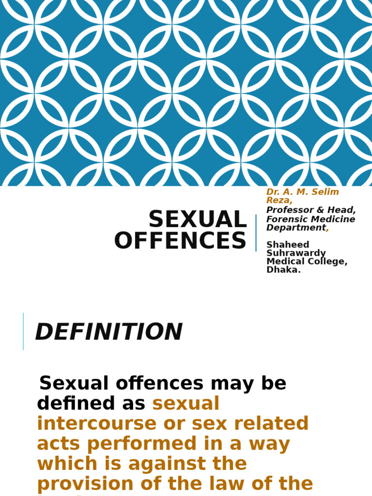 Overview of Sexual Offences | PDF | Sadomasochism | Rape