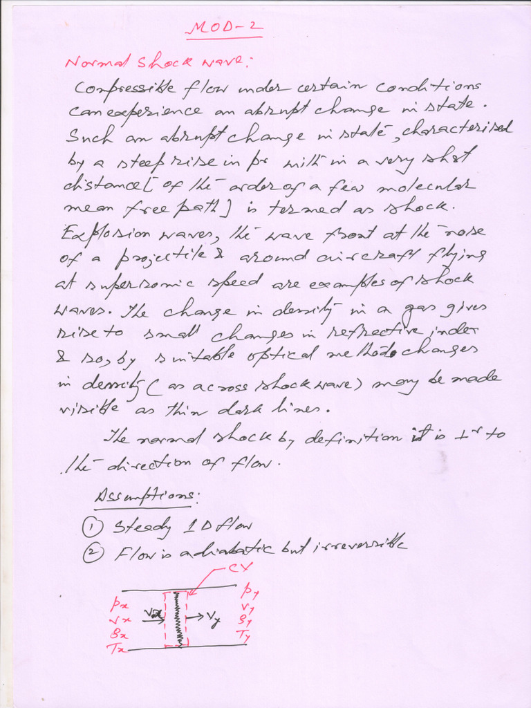 MOD 2(Gas Dynamics) | PDF